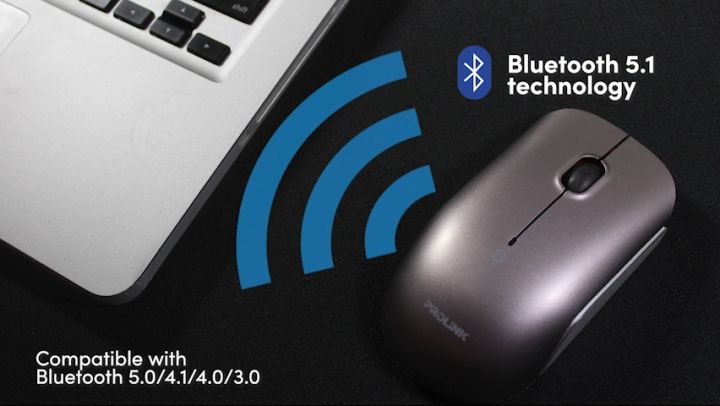 Prolink PMB8001 Premium Bluetooth 5.2 Wireless SILENT Mouse: Heavy ...