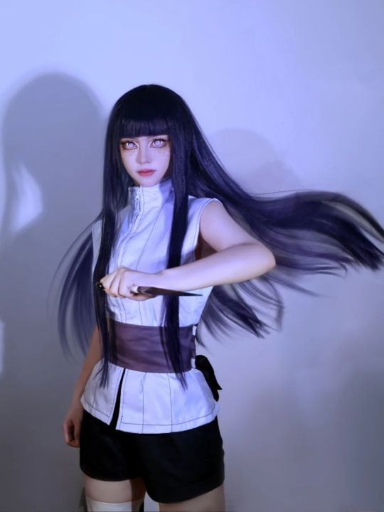 Puff Sauce Halloween Anime Ninja Cos Hyuga Hinata Cosplay Performance ...