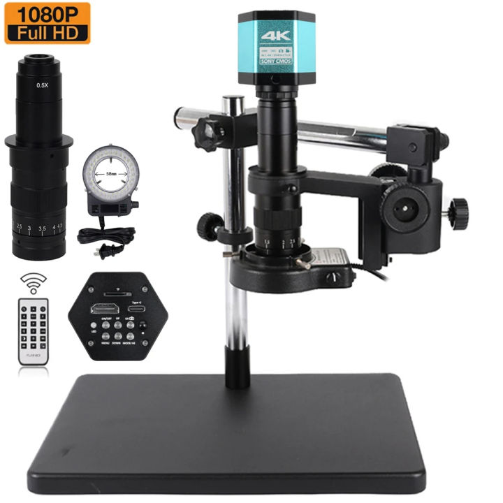 4K Microscope 48MP Digital Microscope For Electronics USB Industrial ...