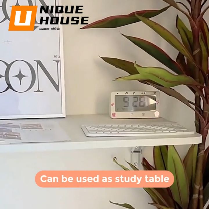 Foldable Table with Bracket Floating Table / Meja Lekat Dinding ...