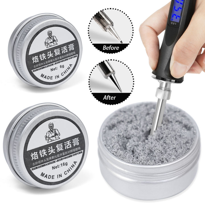 6/16g Electrical Soldering Iron Tip Refresher Tinner Activator Tip ...
