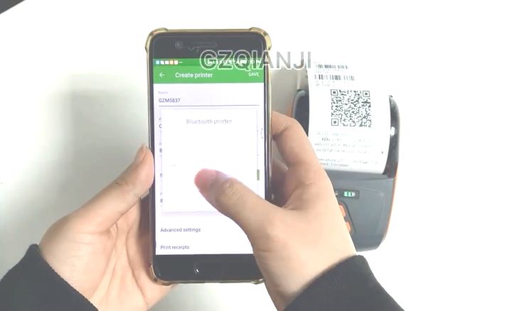 GZQIANJI 58mm Bluetooth Thermal Printer Mini for Windows iOS and ...
