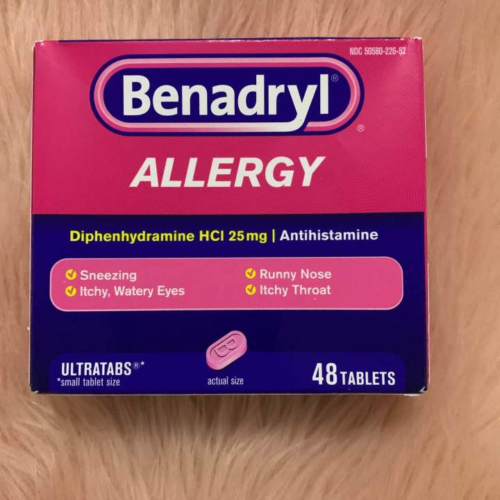 Benadryl Allergy Ultratabs 48 Tablets Expiry Sept 2025 | Lazada PH