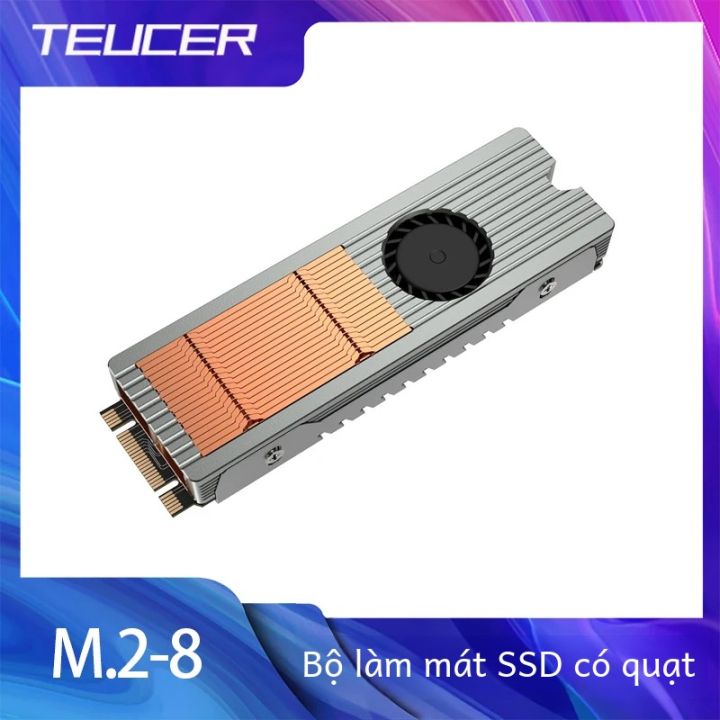 TEUCER M.2 NVME SSD Cooler 2280 Quạt Tốc Độ Cao Tích Hợp Ổ Cứng Tản ...