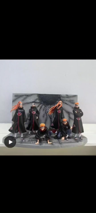 Akatsuki Organization Figure Set Manga Comic | Naruto Nagato Pain Six ...