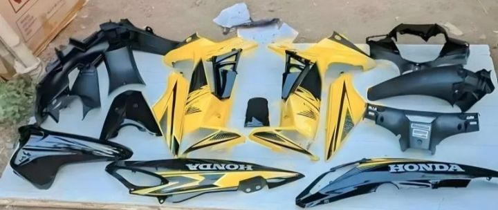 Cover Body supra X 125 batman fullset halus kuning hitam , Cover Body ... Cover Body supra X 125 batman fullset halus kuning hitam , Cover Body ...