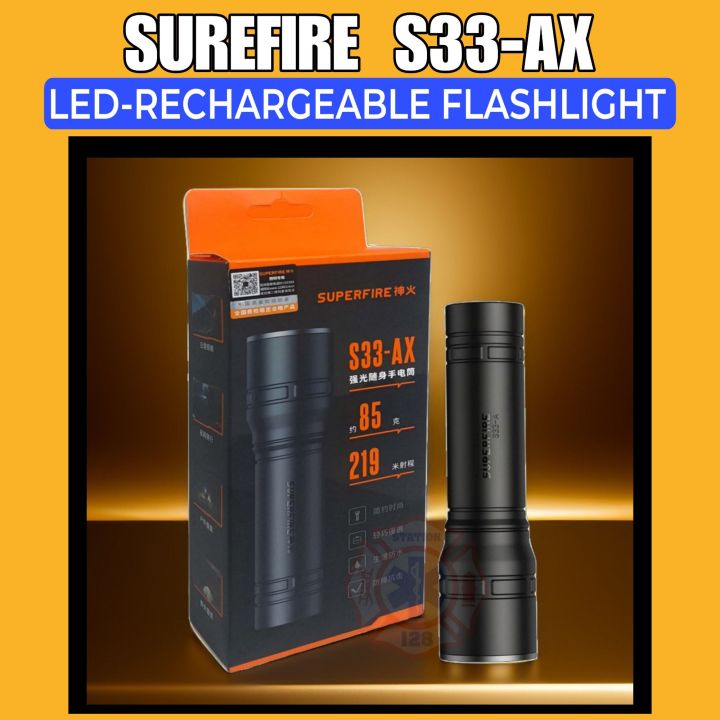 Surefire S33-AX LED Rechargeable Flashlight | Lazada PH
