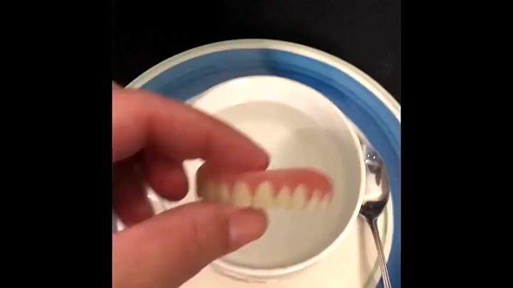 2Pcs Top + Bottom Silicone False Teeth Top Bottom Upper Lower Veneers ...