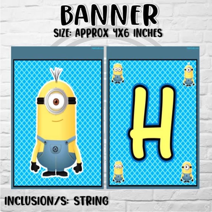 Minions theme happy birthday banner | Lazada PH