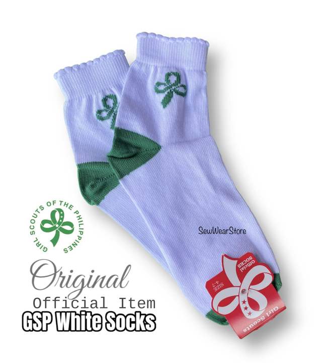 Original | Official GSP White Socks for Girl Scout Star/Twinkler/Junior ...