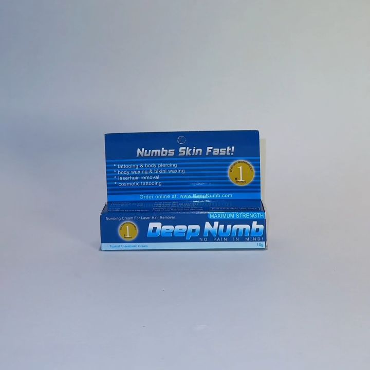 Deep Numb Topical Anesthesia Numbing Cream for Face Skin Body | Lazada PH
