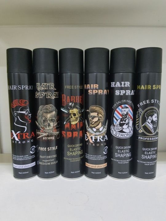 Spray rambut kuat memegang tambahan rambut Styling Spray 420ml (warna ...