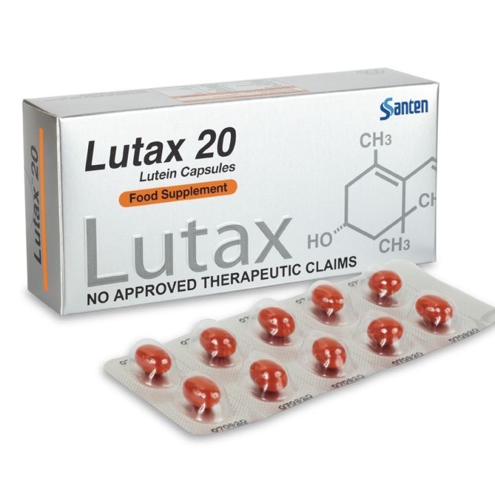 Lutax 20 VITAMINS EYE SUPPLEMENT LUTEIN (30 capsules) | Lazada PH