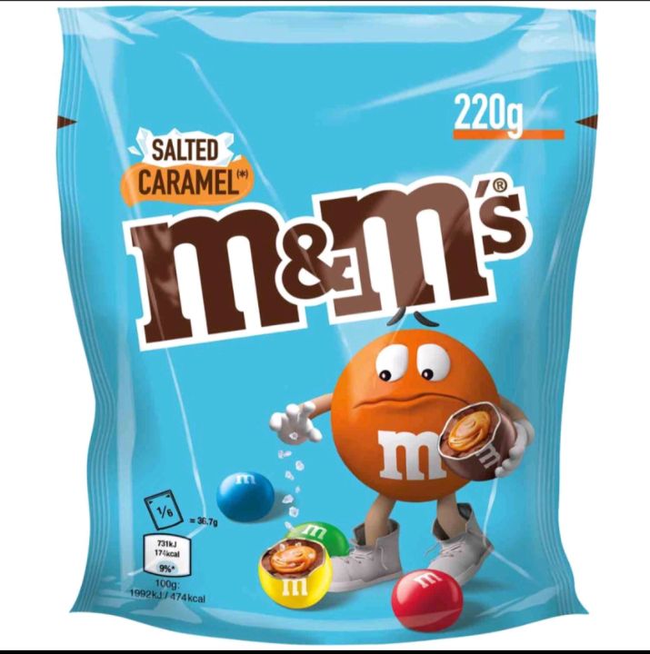 M&M's Salted Caramel Family Size ช็อคโกแลตเอ็มแอนด์เอ็ม รสซอสคาราเมล ...