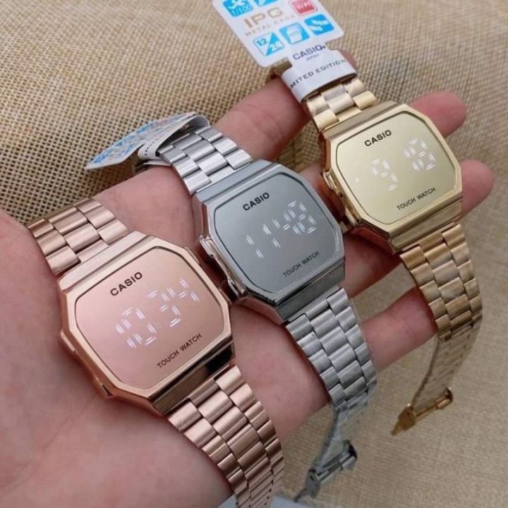 🇹🇭🇹🇭 Casio Vintage touch Watch สินค้ามาใหม่ล่าสุด หน้าจอระบบสัมผัส LED ...