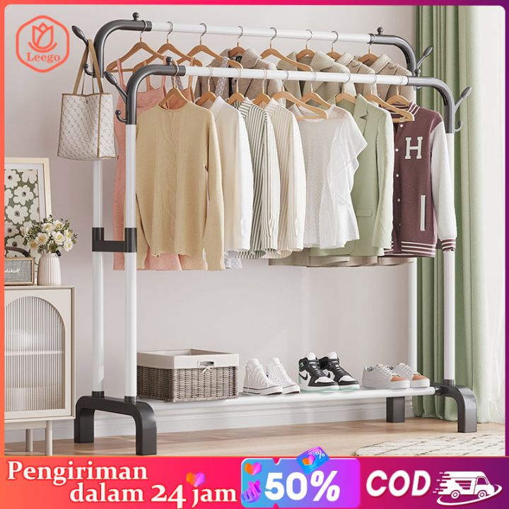 LG Stand Hanger Single Besi Gantungan Baju Berdiri Rak Baju Stand ...
