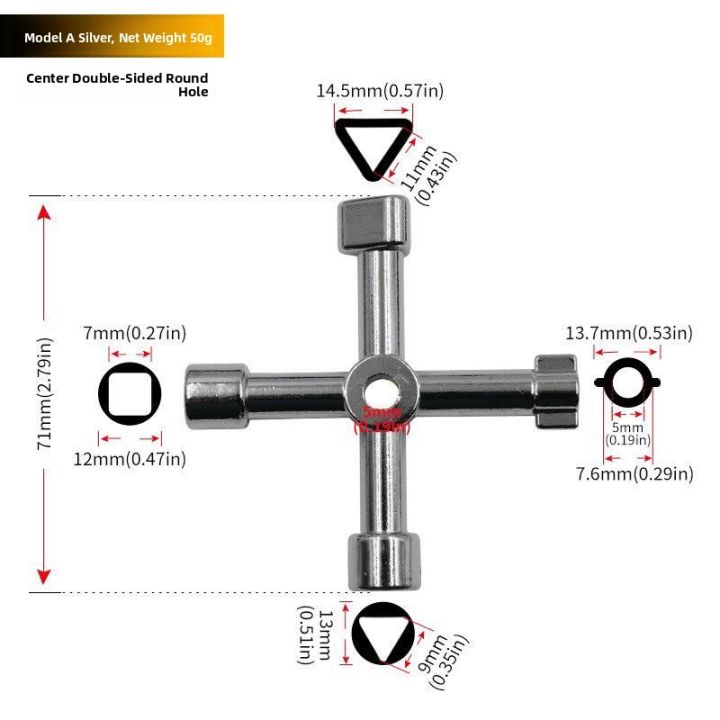 Universal Triangle Switch Key Hexagonal for Elevator Train Electric ...