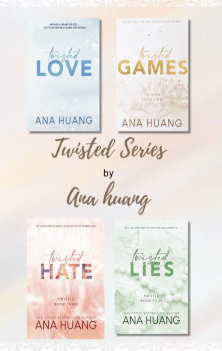 (Ready Stock) Ana Huang books, Twisted Series (Games, Love, Hate , Lies) | Lazada