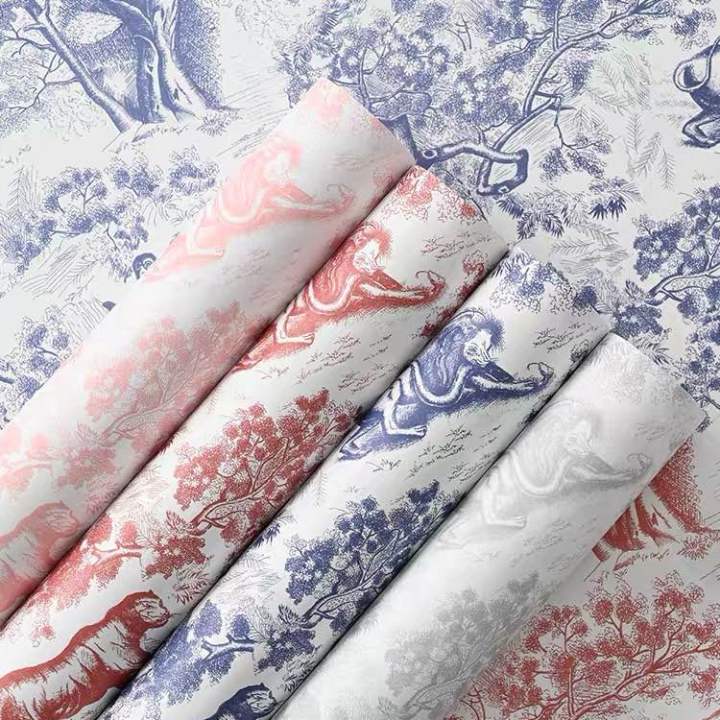 LDP [20pcs] Pattern Designed Flower Wrapping Paper/ Floral Packaging ...