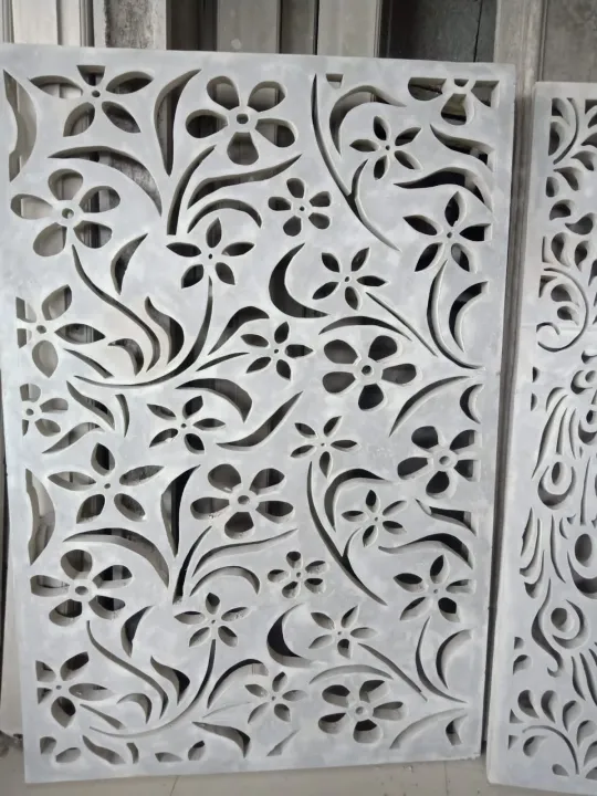 CETAKAN ROSTER KERAWANGAN GRC TEMBUS MOTIF BUNGA UKURAN 100x150 ...