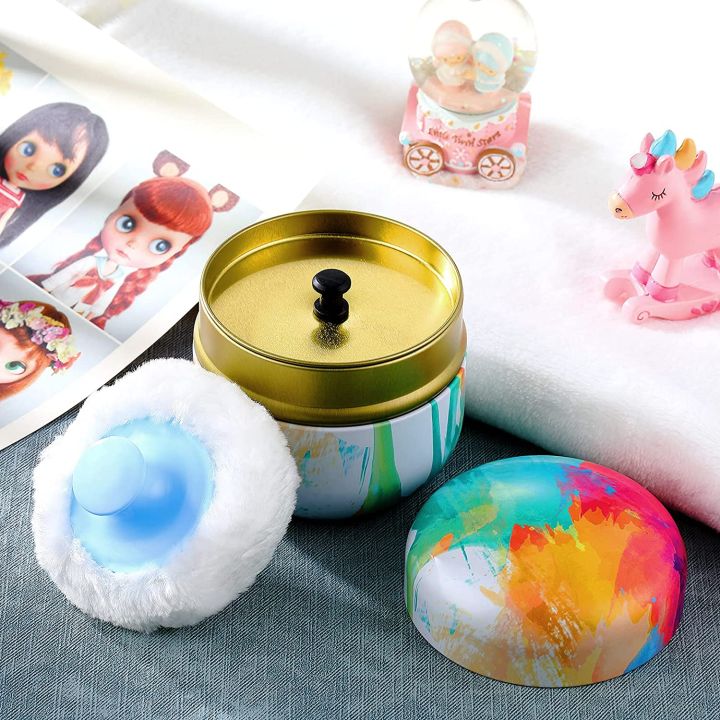 Body Powder Case And Powder Puff With Powder Puff Container Tea ...