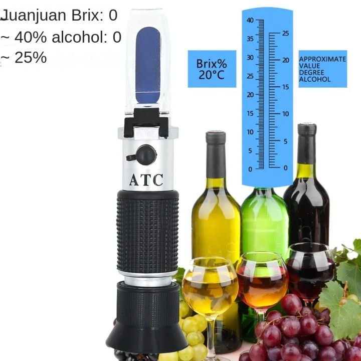 Handheld Alcohol Refractometer Alcohol Specific Gravity Refractometer ...