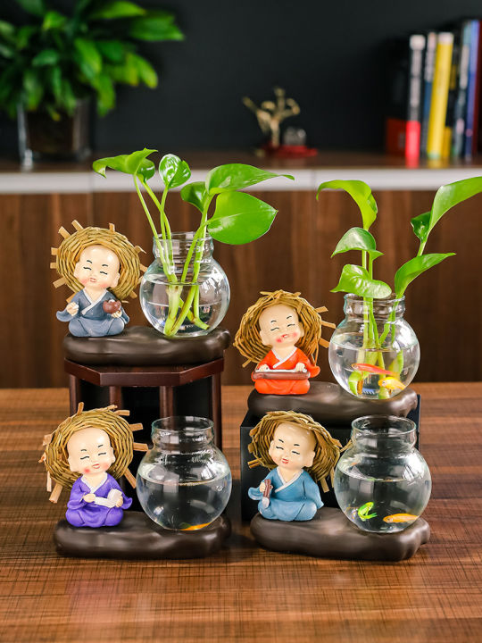 Modern Creative Glass Flower Vase Living Room Desktop Small Decoration ...