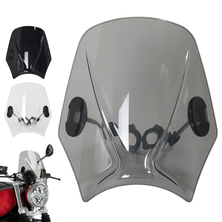 Motorcycle Windscreen Windshield Universal For Royal Enfield Bullet ...