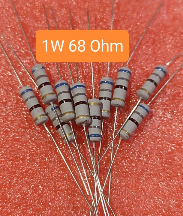 10BUAH RESISTOR 1WATT 68 OHM 1W 68OHM 1 WATT 68 OHM | Lazada Indonesia