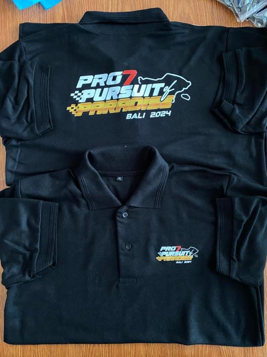 Kaos polo shirt kerah Pro7 pursuit paradise Bali 2024 | Lazada Indonesia