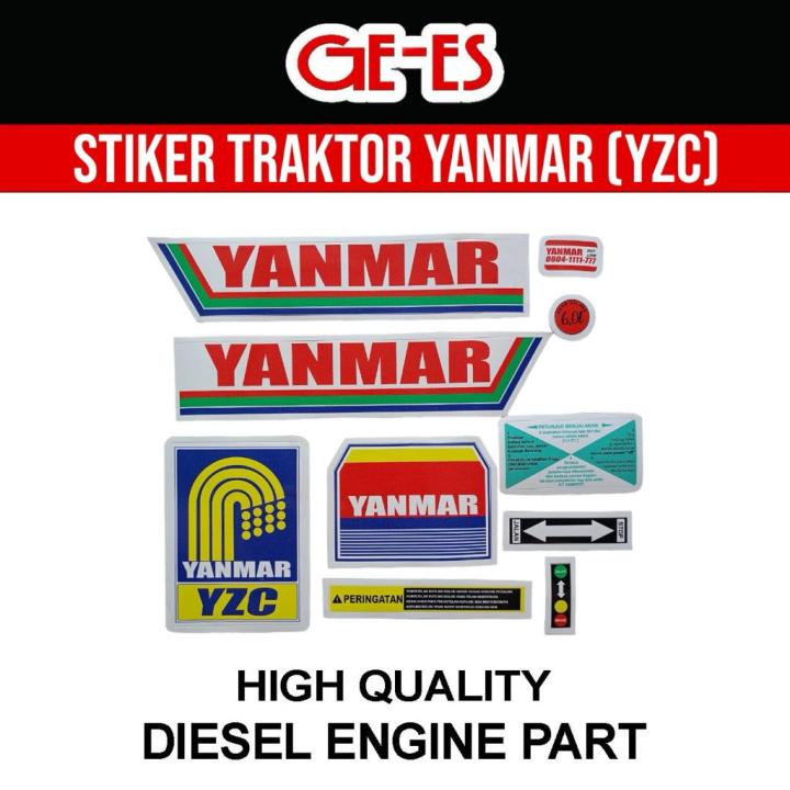 Stiker Traktor Yanmar YZC Stiker Mesin Traktor YZC Stiker Traktor ...