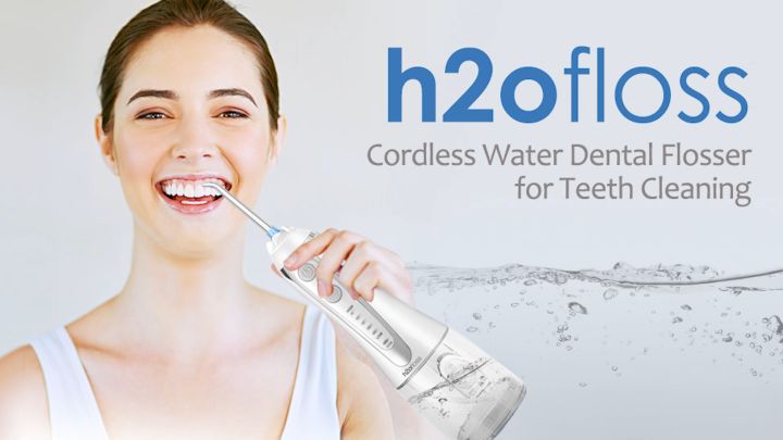 H2ofloss Cordless Water Flosser 5 Modes 5 Jets Oral Irrigator for ...