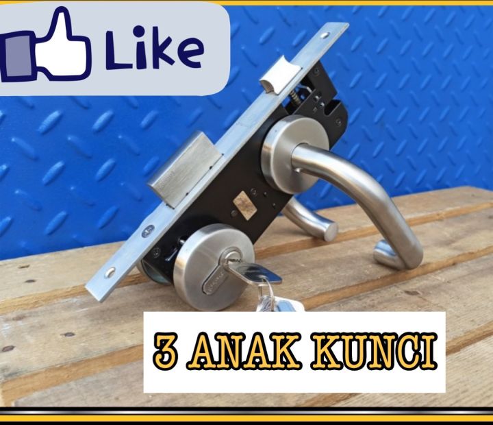 HANDLE PINTU MODEL PISAH U STAINLESS 304 SET KUNCI PINTU MODEL PISAH ...