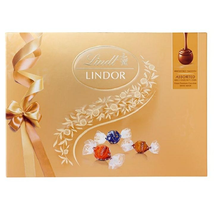 ลินด์ ช็อกโกแลตรวมรสบรรจุกล่อง Lindt Lindor Assorted Chocolate Box 168g ...