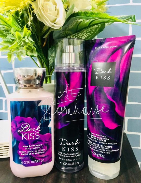 Original Dark Kiss Bath And Body Works 236ml Dark Kiss Lotion Dark