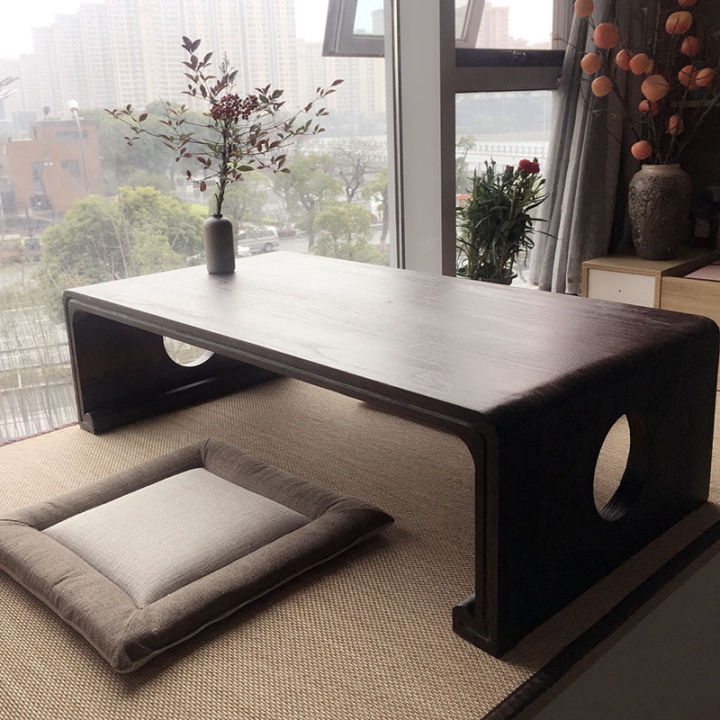 Japanese Style Small Table Wooden Tatami Tea Table Floating Window ...
