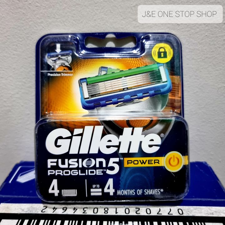 Gillette Fusion 5 Proglide Power/Gillette Skinguard (4 Cartridges ...