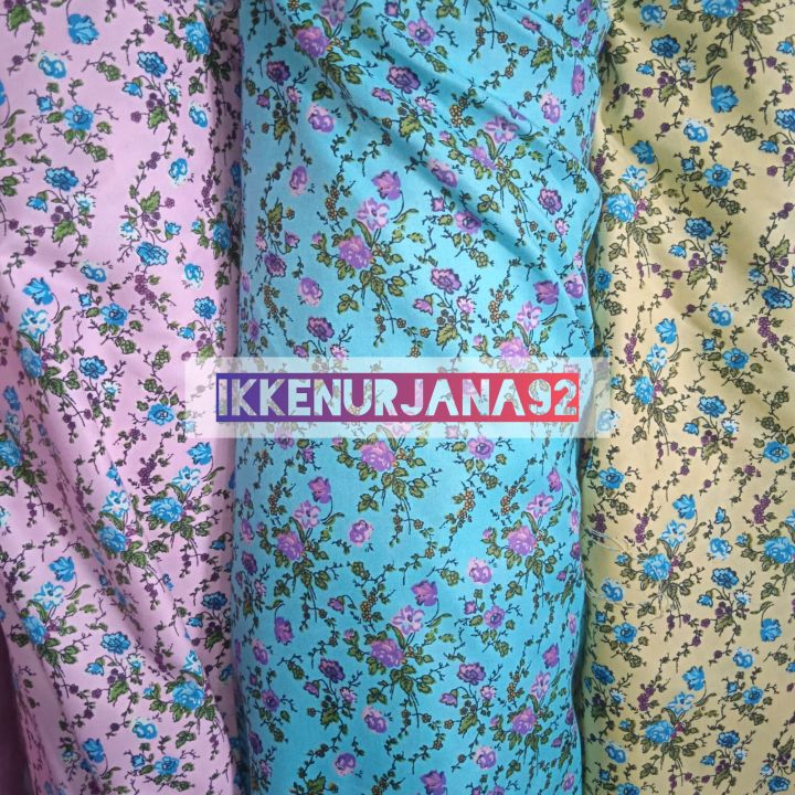 kain bahan meteran katun polymicro harga per 50cm lebar 240cm | Lazada ...
