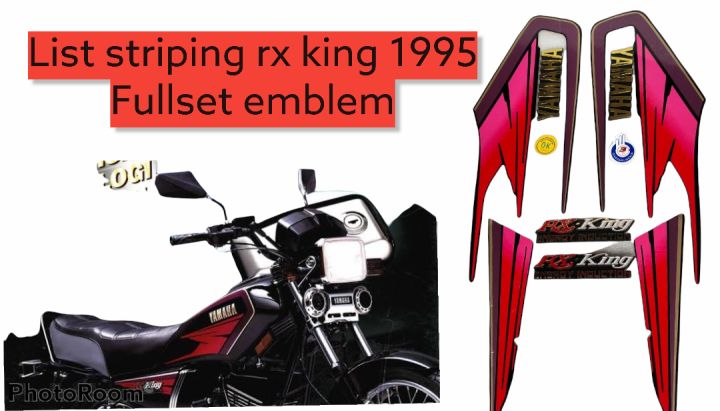 STRIPING STICKER RX KING MERAH 1995 GARUDA | Lazada Indonesia