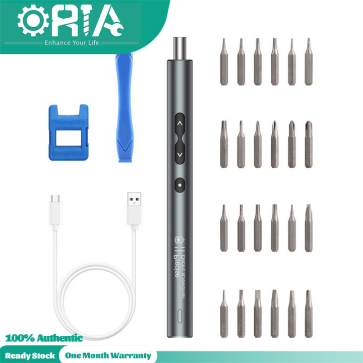 ORIA Electric Screwdriver Set Rechargeable 28 in 1 Cordless Repair ...