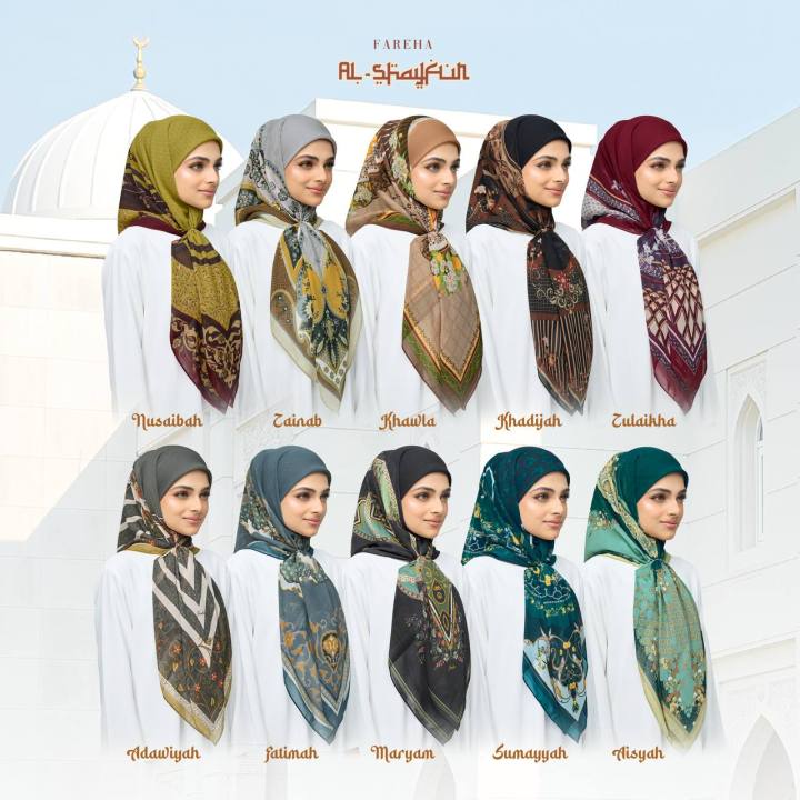 FAREHA Tudung Bawal Chiffon Edisi September 2023 | Lazada