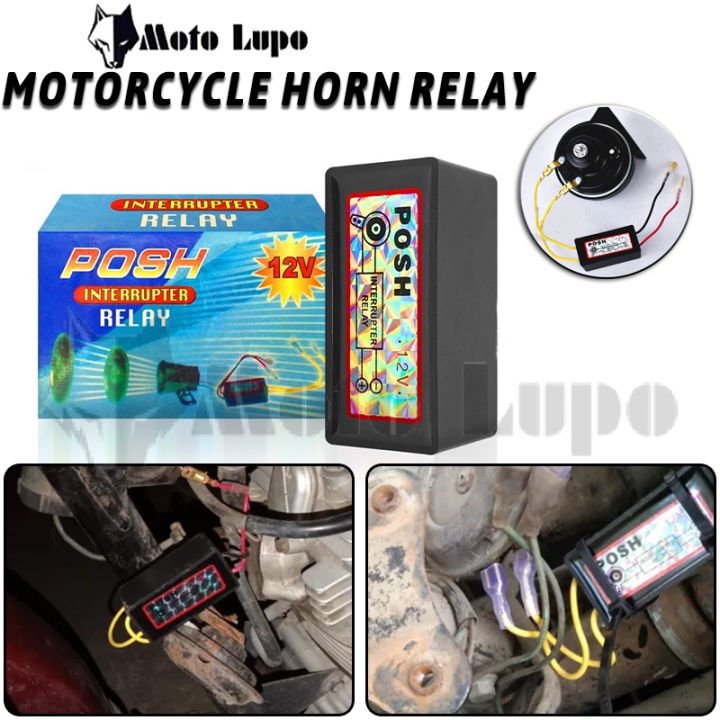 Moto Lupo Motorcycle Relay For Horn/Light Advanced Interruption Relay ...