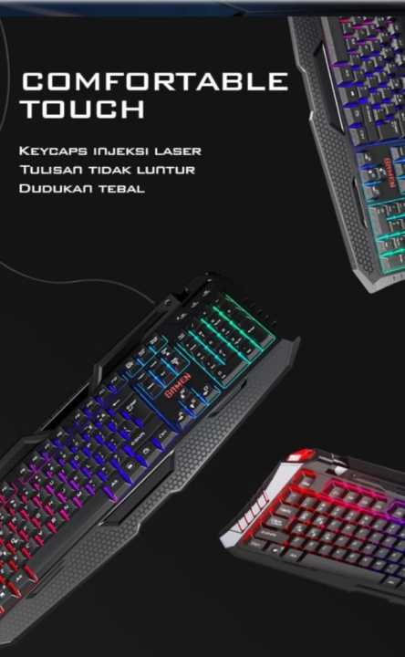 Gamen Station II Gaming Mouse Keyboard Combo Anti Ghosting 360 DPI ...