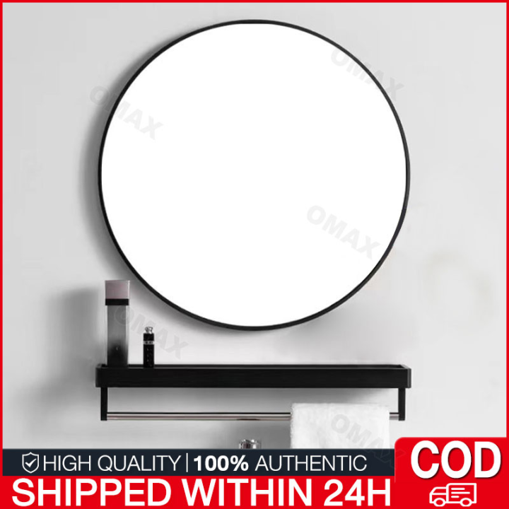 [In stock] 16/20 inch Round Mirror Wall Decor with Frame Large Bathroom ...