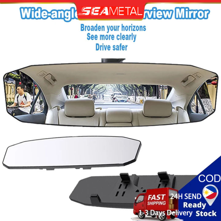 SEAMETAL Car Interior Rear View Rearview Mirror Anti-glare Wide-angle ...
