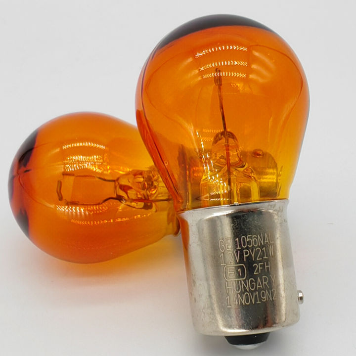 Philips KOITO PY21W Amber Color Car Turning Indicator Light Bulb 12V GE ...