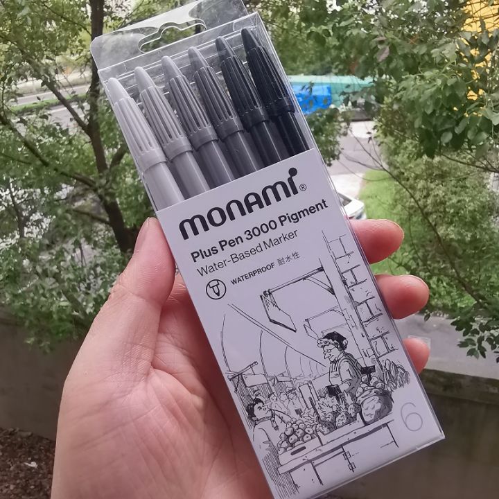 Monami plus Pen 3000 Set Gradient Water-Based Pens for Drawing ...