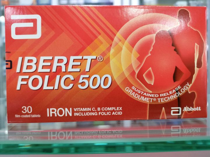 Abbott Iberet Folic 500 30's | Lazada