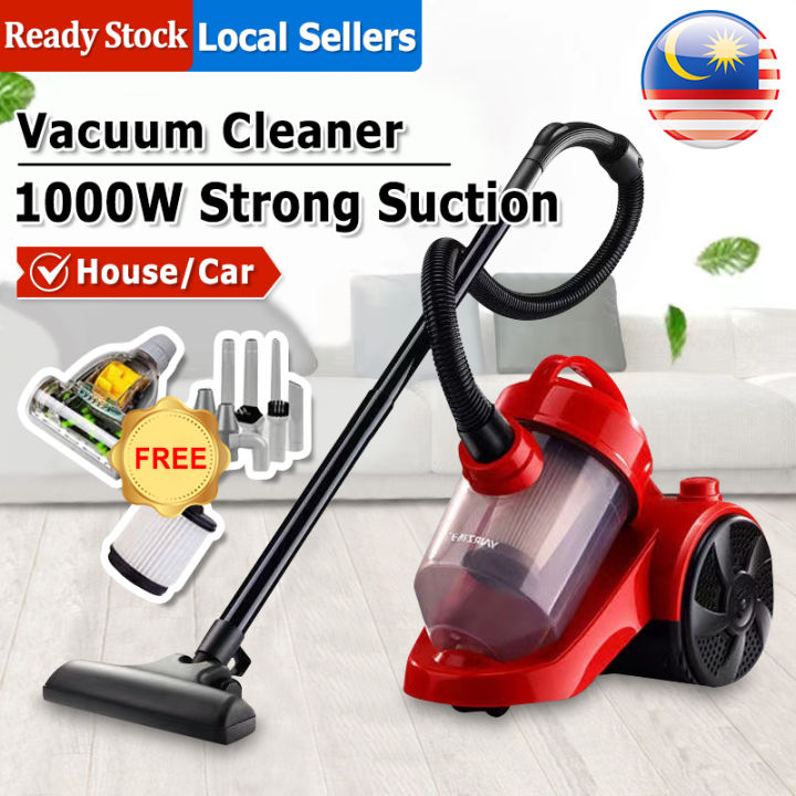 Portable Cyclone Vacuum Cleaner 1000W Strong Suction Dust Acarid Dust ...