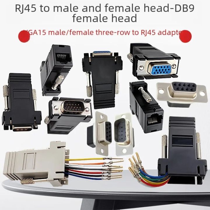 Rs232 Serial Port To Ethernet Converter Vga15 Male Female Head Db9/db25 ...